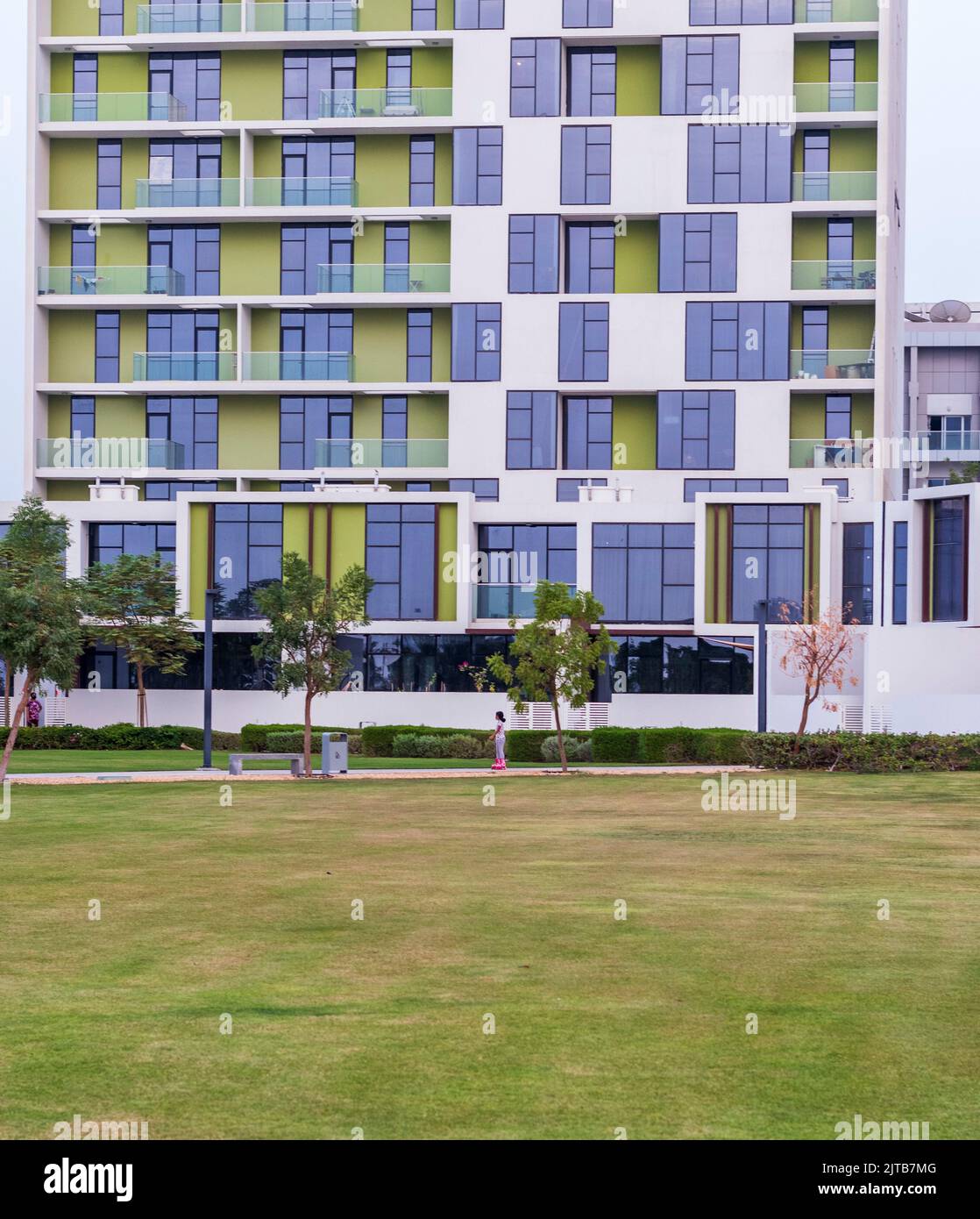 Dubai, UAE - 08.16.2022 - Buildings in The pulse residence, Dubai South ...