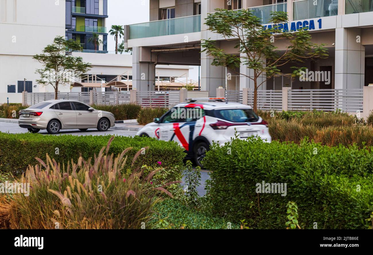 Dubai, UAE - 08.16.2022 - Buildings in The pulse residence, Dubai South ...