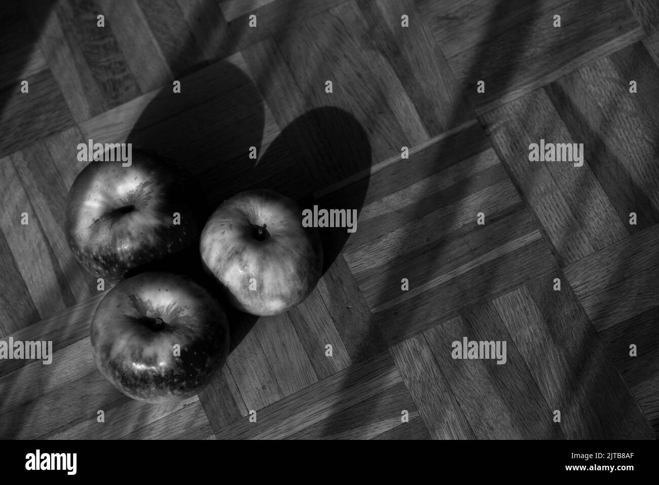 Rosh Hashanah Jewish New Year holiday still life with apples and heart ...