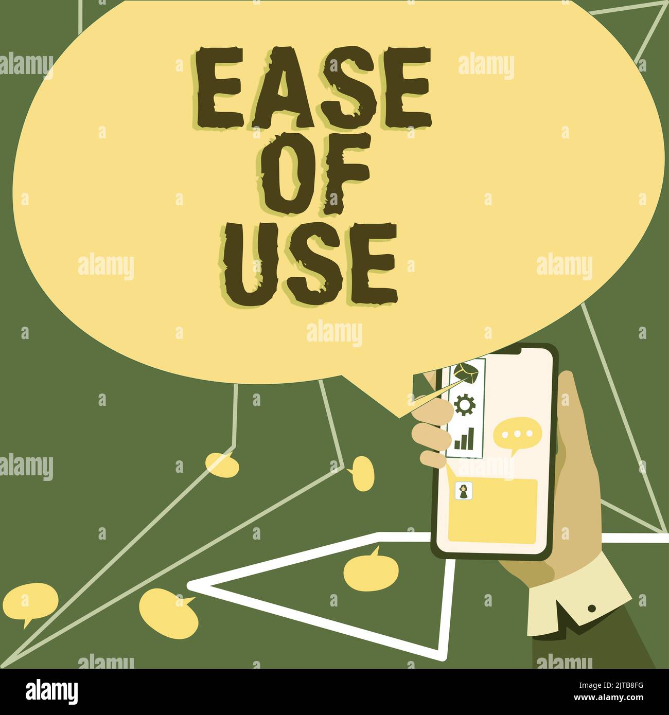 Inspiration showing sign Ease Of Use. Business concept User friendly ...