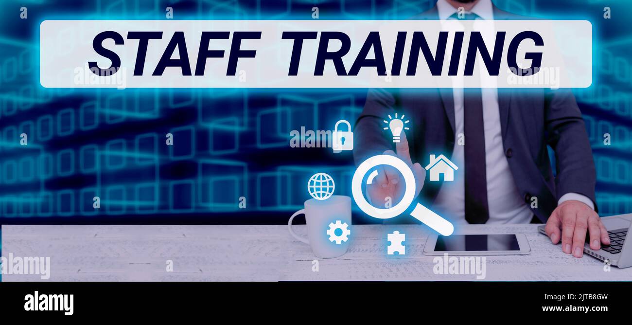 Inspiration showing sign Staff TrainingA program that helps employees ...