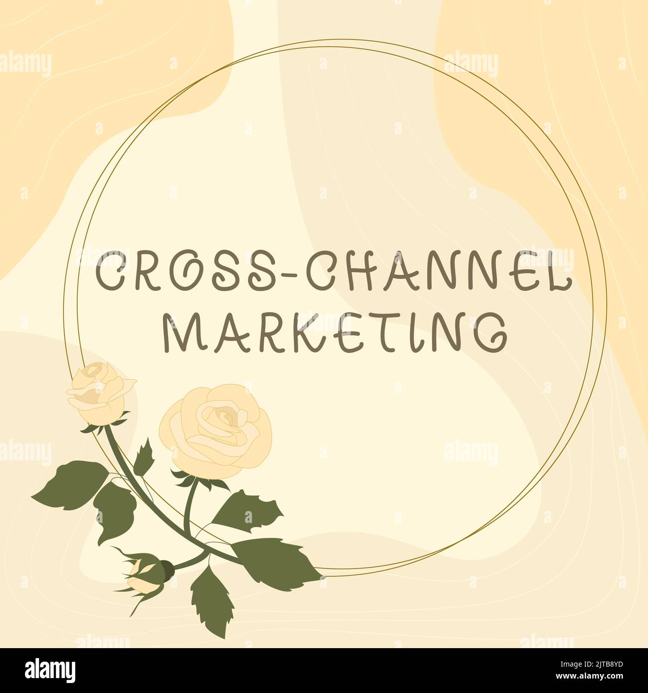 Writing displaying text Cross Channel Marketing. Business approach ...