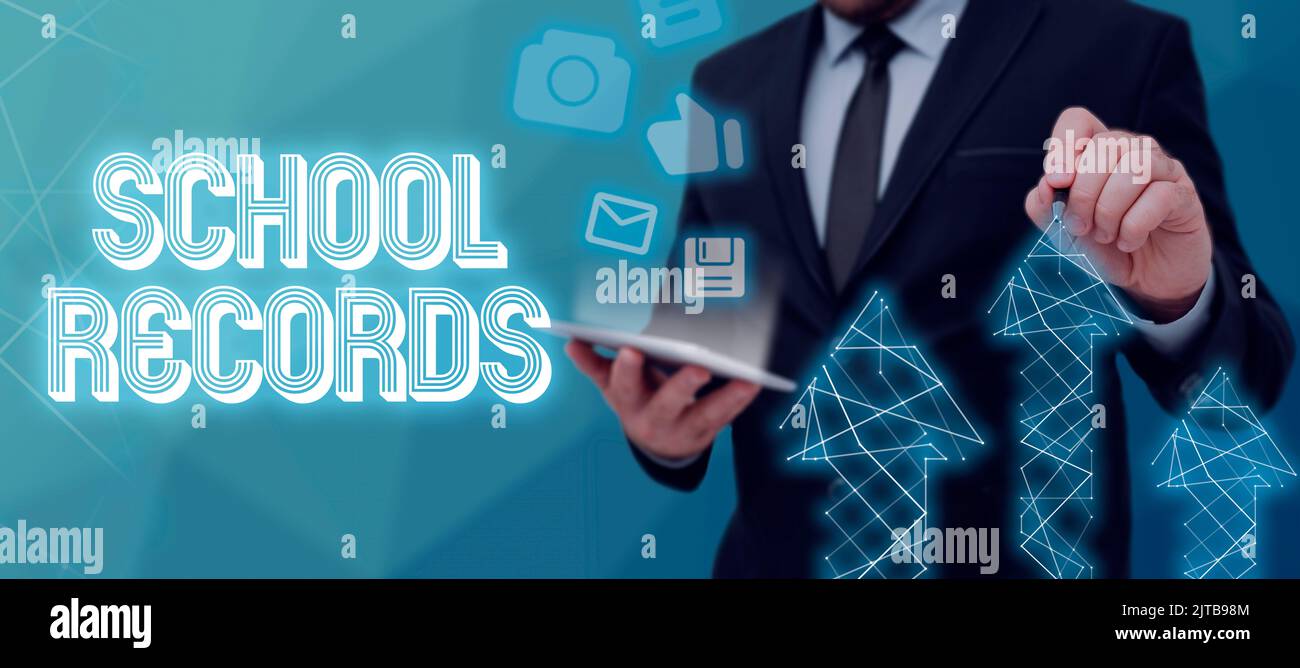 Conceptual display School RecordsInformation that is kept about a child ...