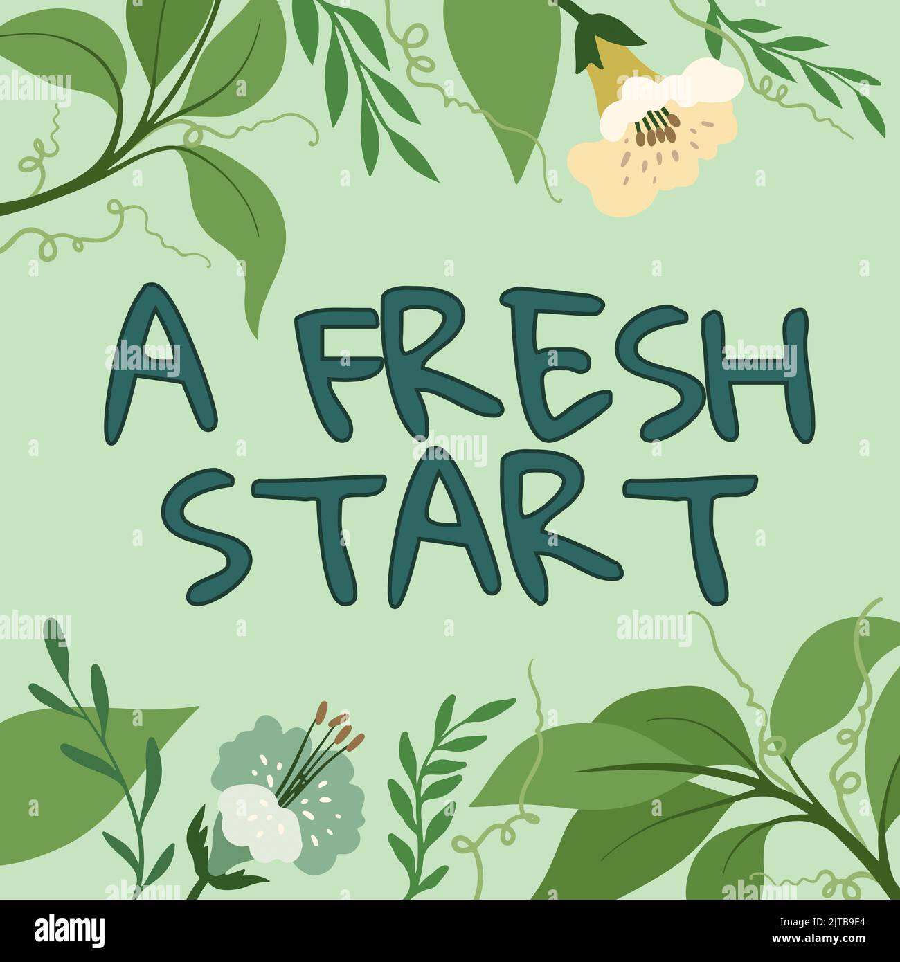 Conceptual display A Fresh Start. Word Written on New beginnings ...