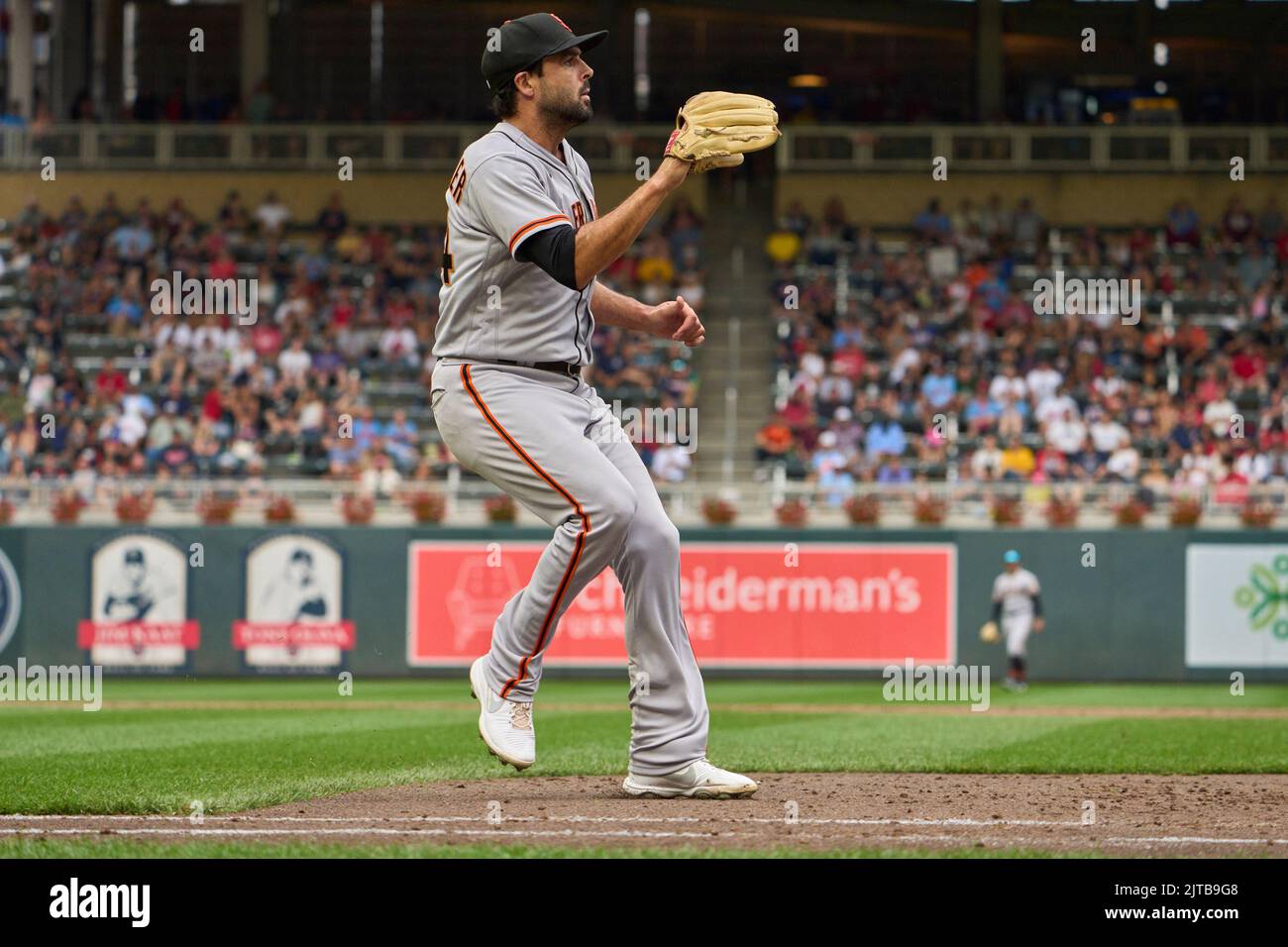 Minneapolis, US, August 28 2022: San Francisco pitcher Scott Alexander ...