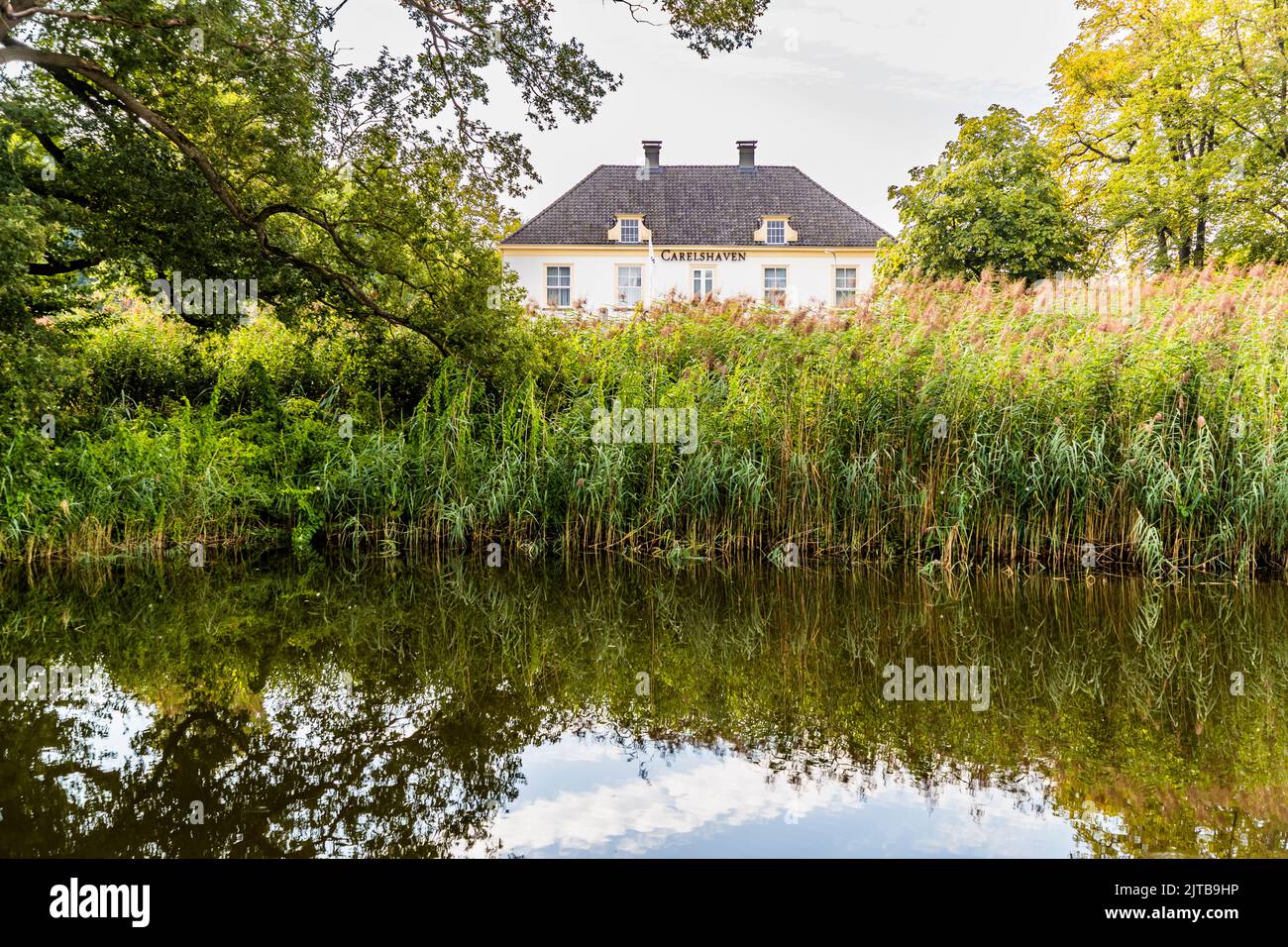 View of Carelshaven Hotel and Restaurant from the perimeter path. Hotel ...
