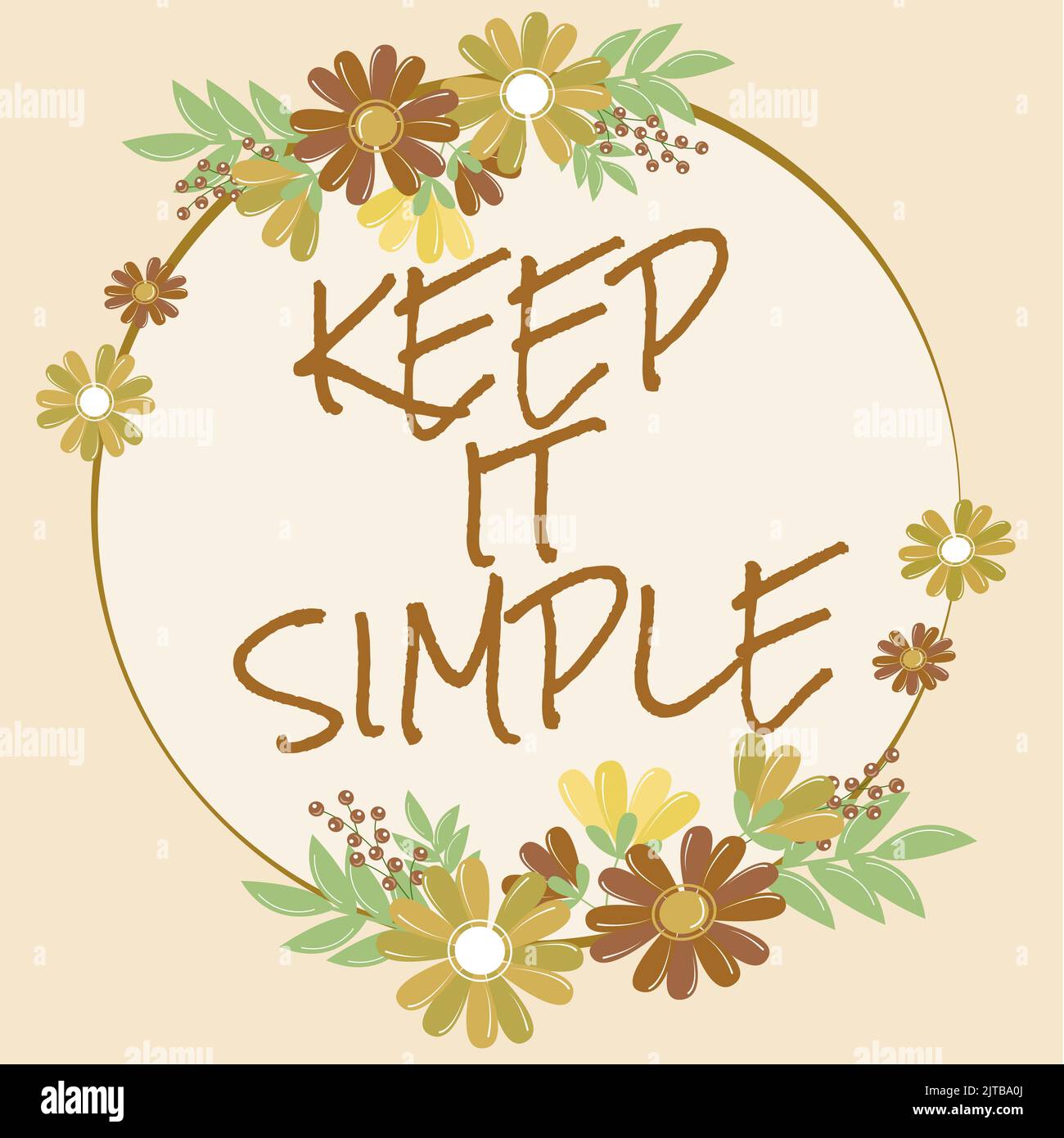 Text sign showing Keep It Simple. Business showcase Easy to toss around ...