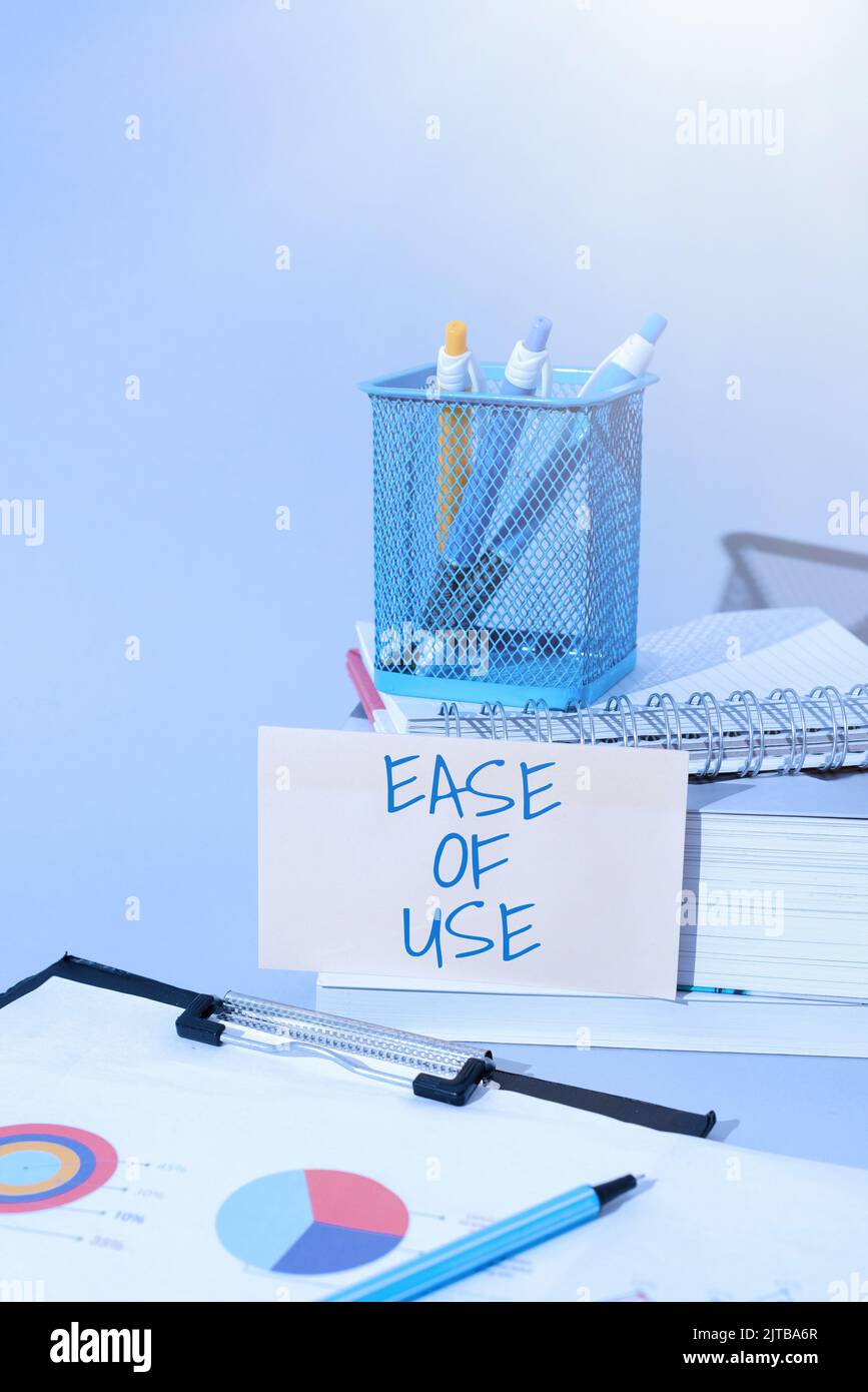 Conceptual caption Ease Of Use. Internet Concept User friendly easy to ...