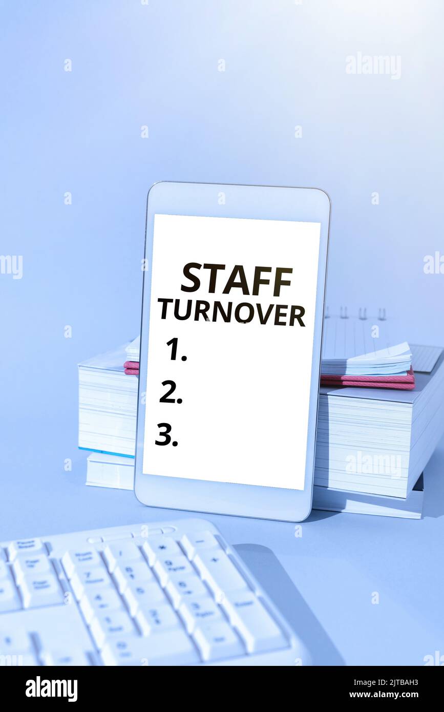 Writing displaying text Staff TurnoverThe percentage of workers that ... Writing displaying text Staff TurnoverThe percentage of workers that ...