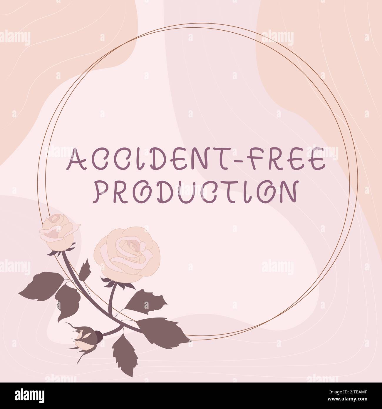 Text sign showing Accident Free Production. Business idea Productivity ...