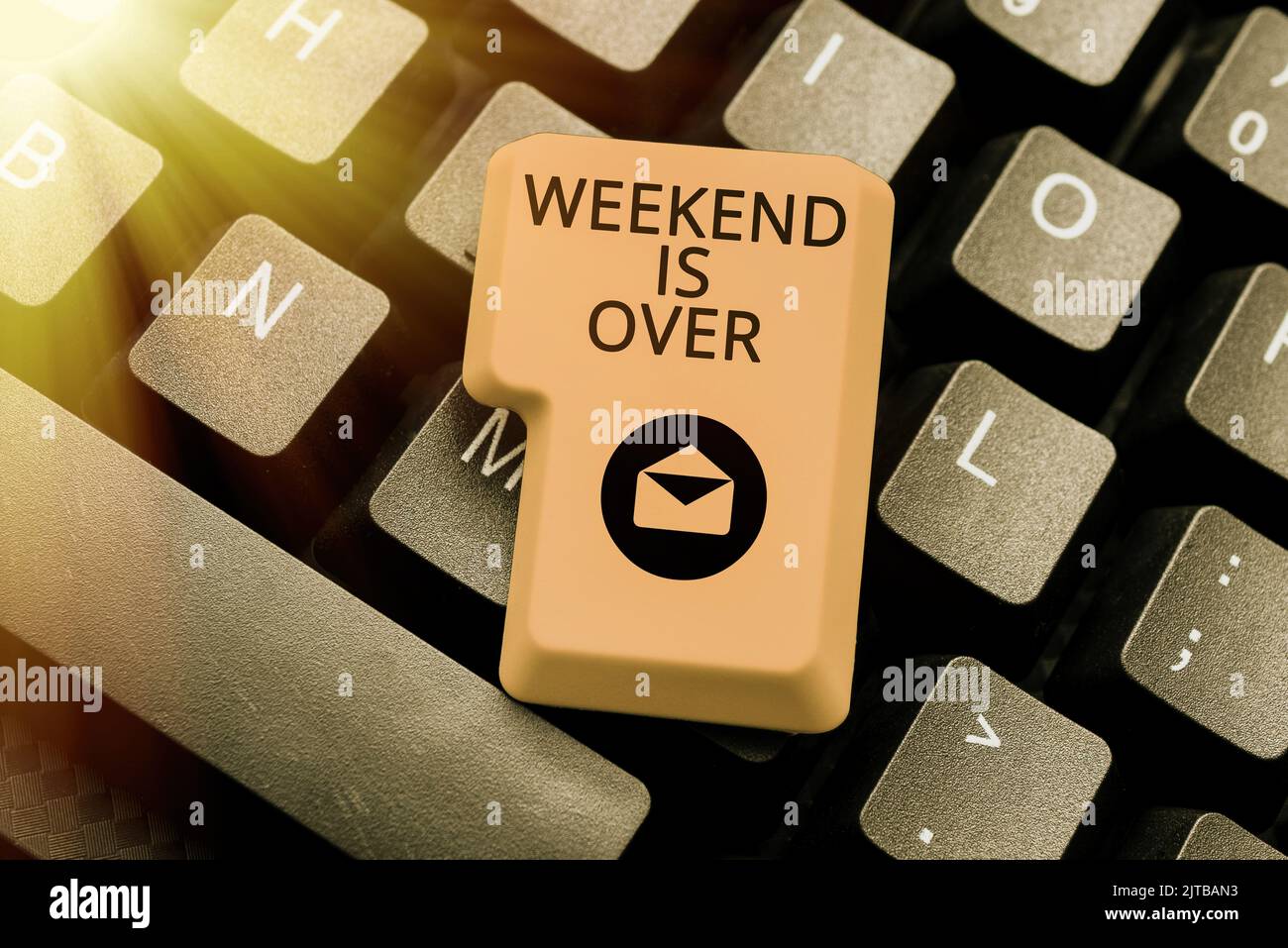 Sign displaying Weekend Is Over. Business approach Time for relax has ...