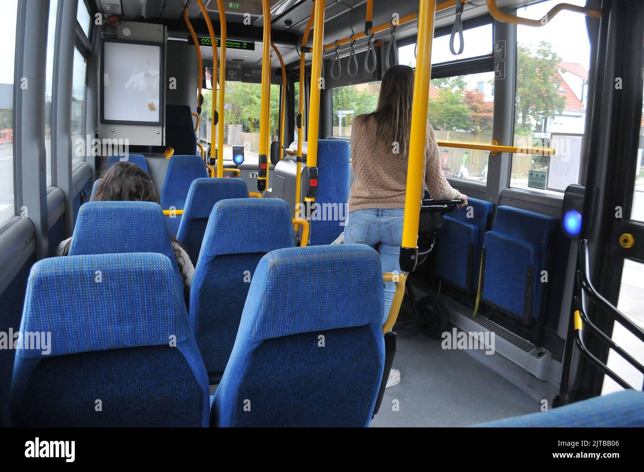 Copenhagen /Denmark/29 August 2022/Young mother are allow to transport ...