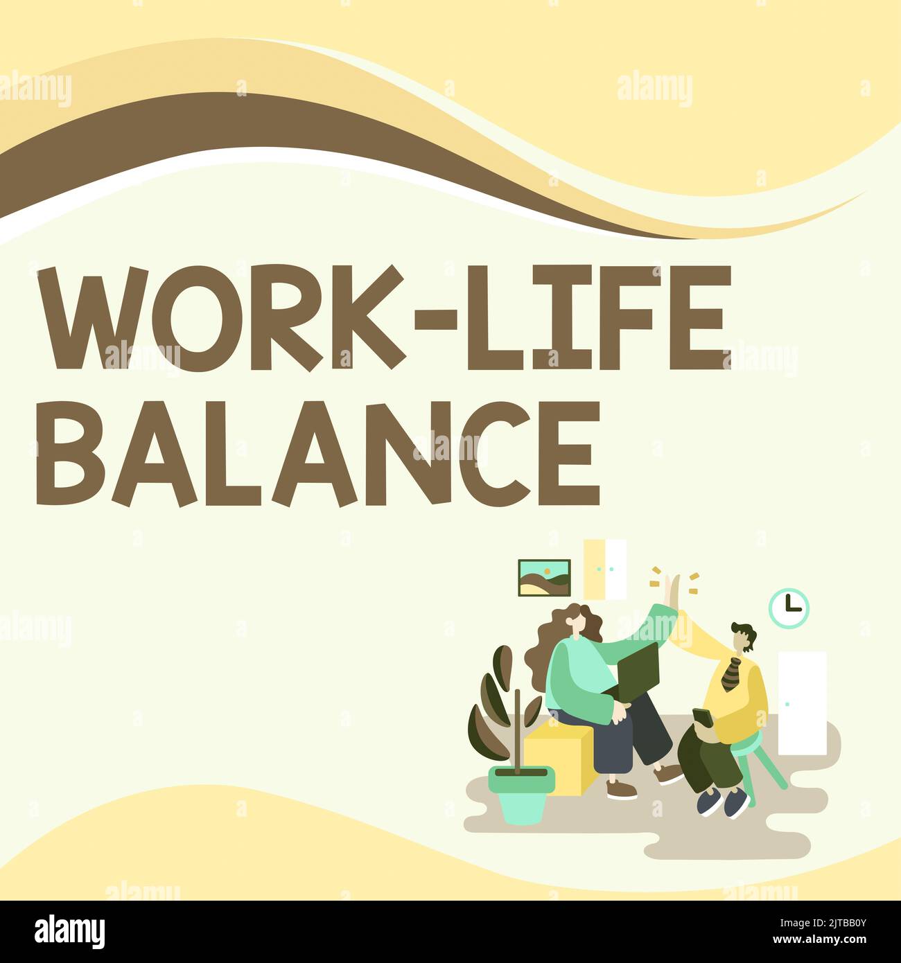 Inspiration showing sign Work Life Balance. Business concept Division ...