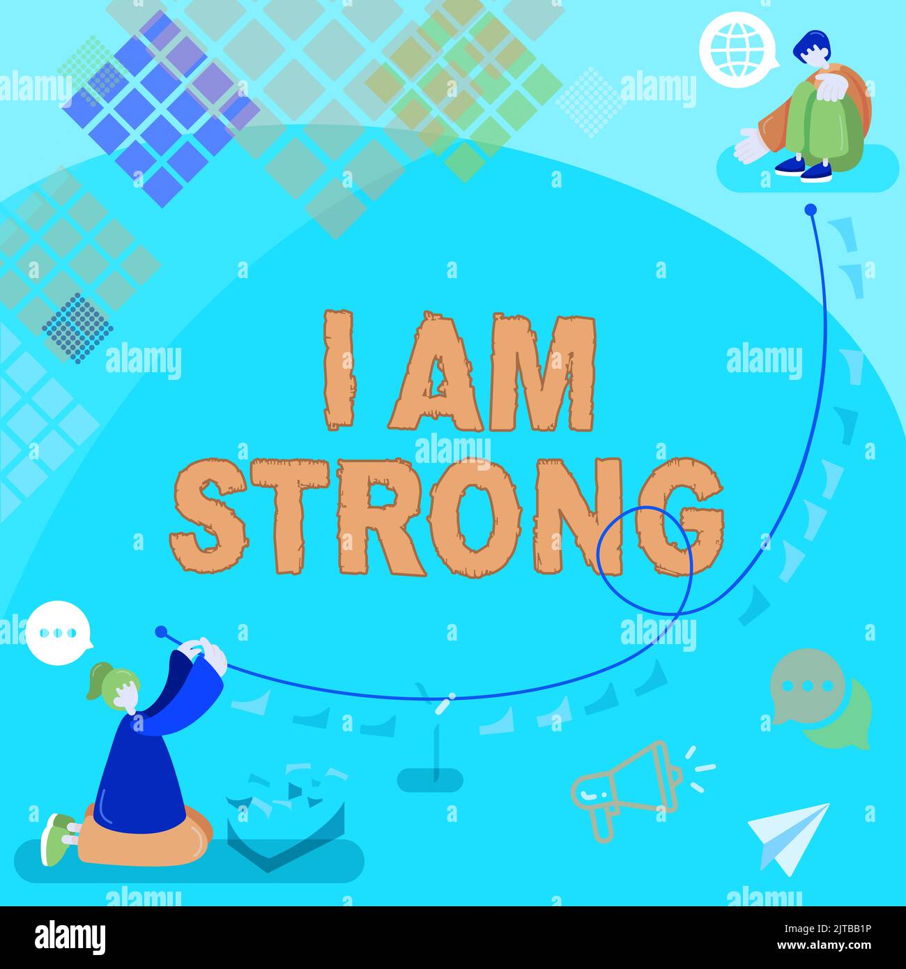 Conceptual display I Am Strong. Word Written on Have great strength ...