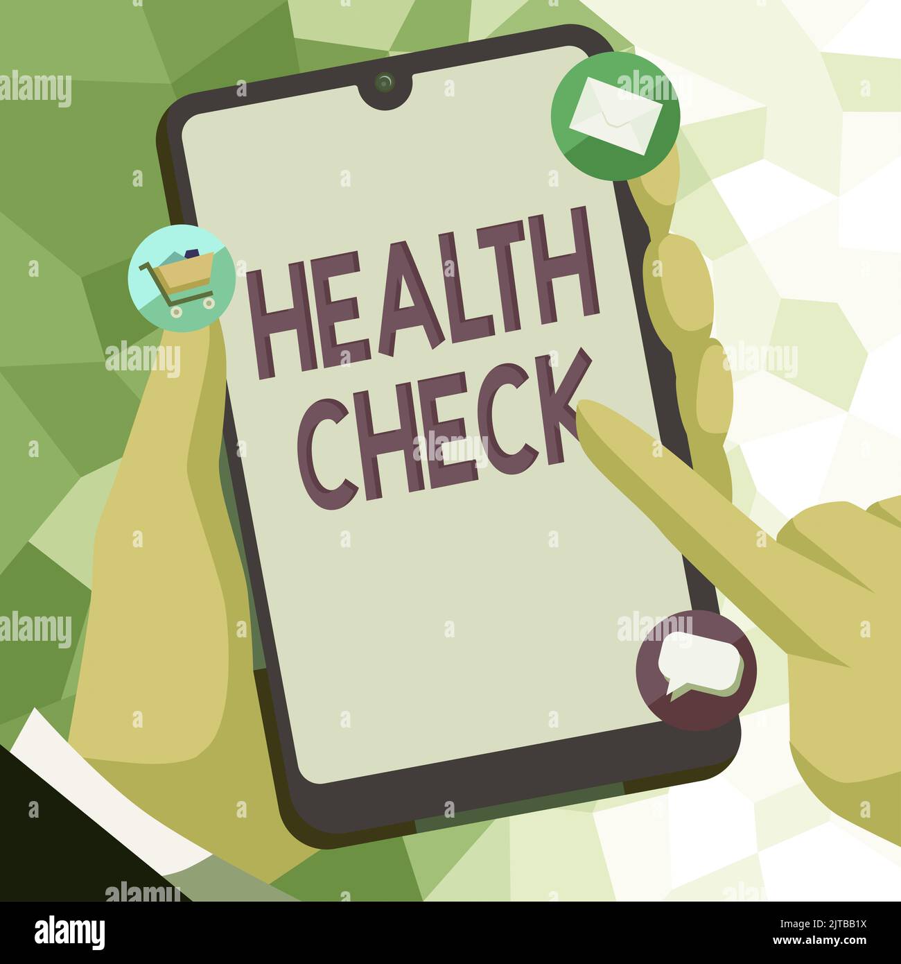 Handwriting text Health Check. Concept meaning Medical Examination ...