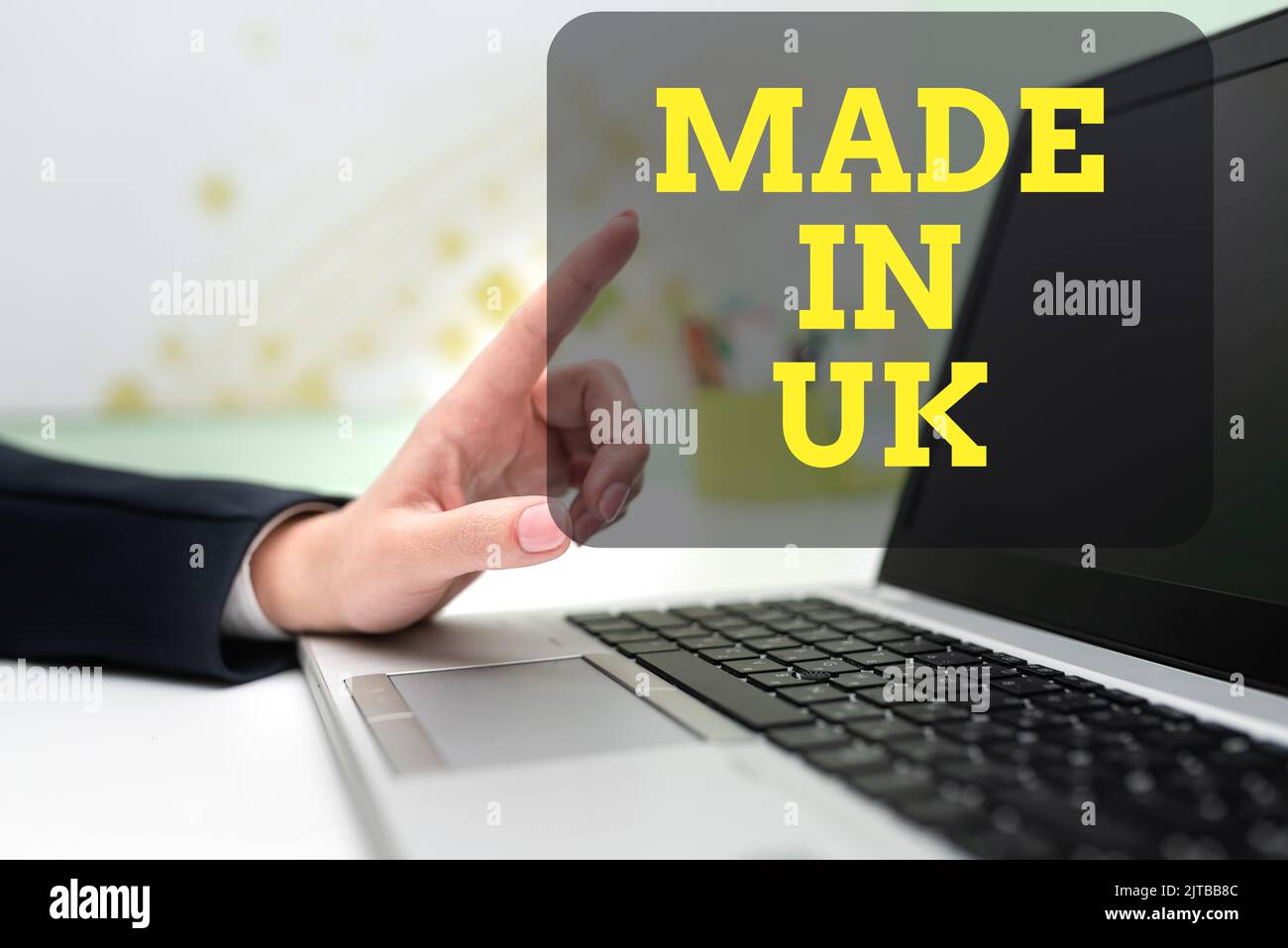 Conceptual display Made In Uk. Conceptual photo Something manufactured ...