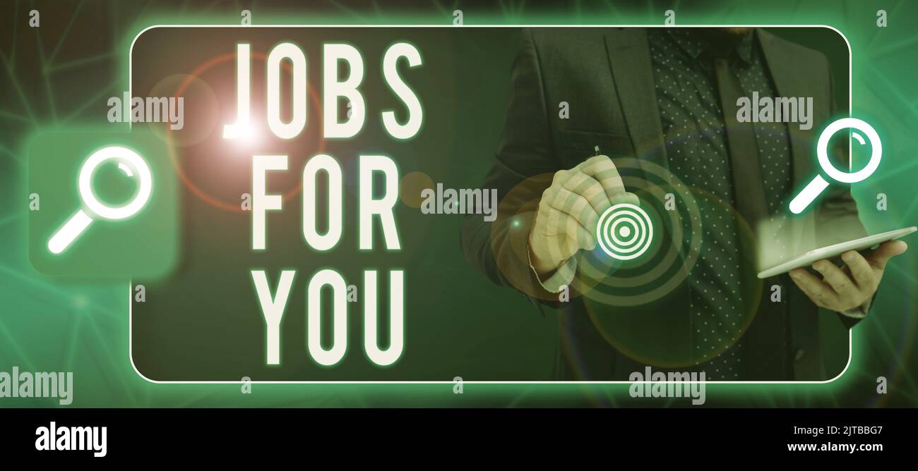 Handwriting text Jobs For You. Word for List of available positions ...