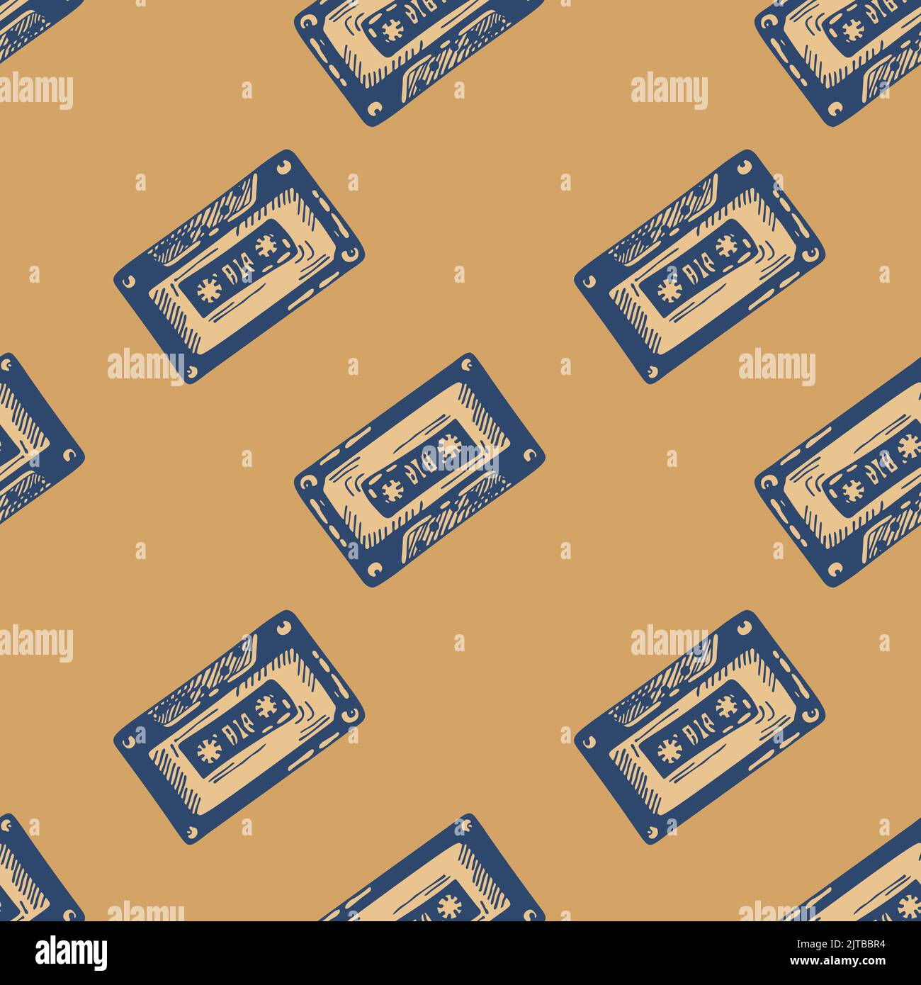 Pencil and cassette tape Stock Vector Images - Alamy