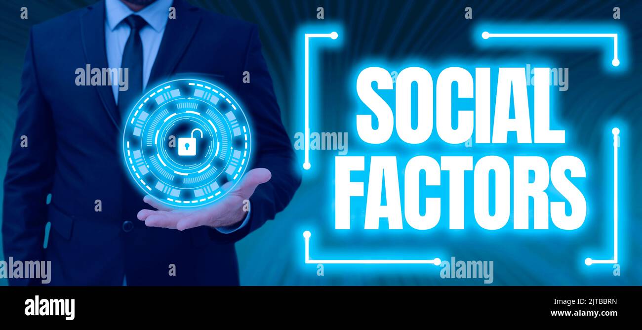 Writing displaying text Social FactorsThings that influences lifestyle ...