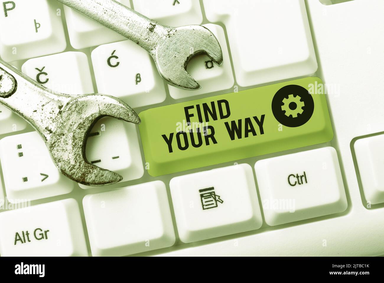 Hand writing sign Find Your Way. Business showcase Look for personal ...