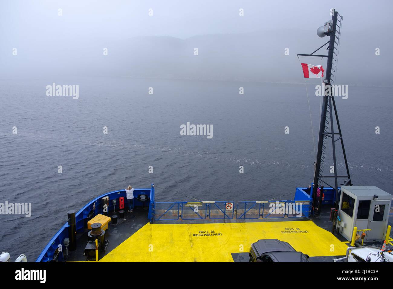 Ferry on the Saugenay Fjord from Baie-Ste. Catherine to Tadoussac ...