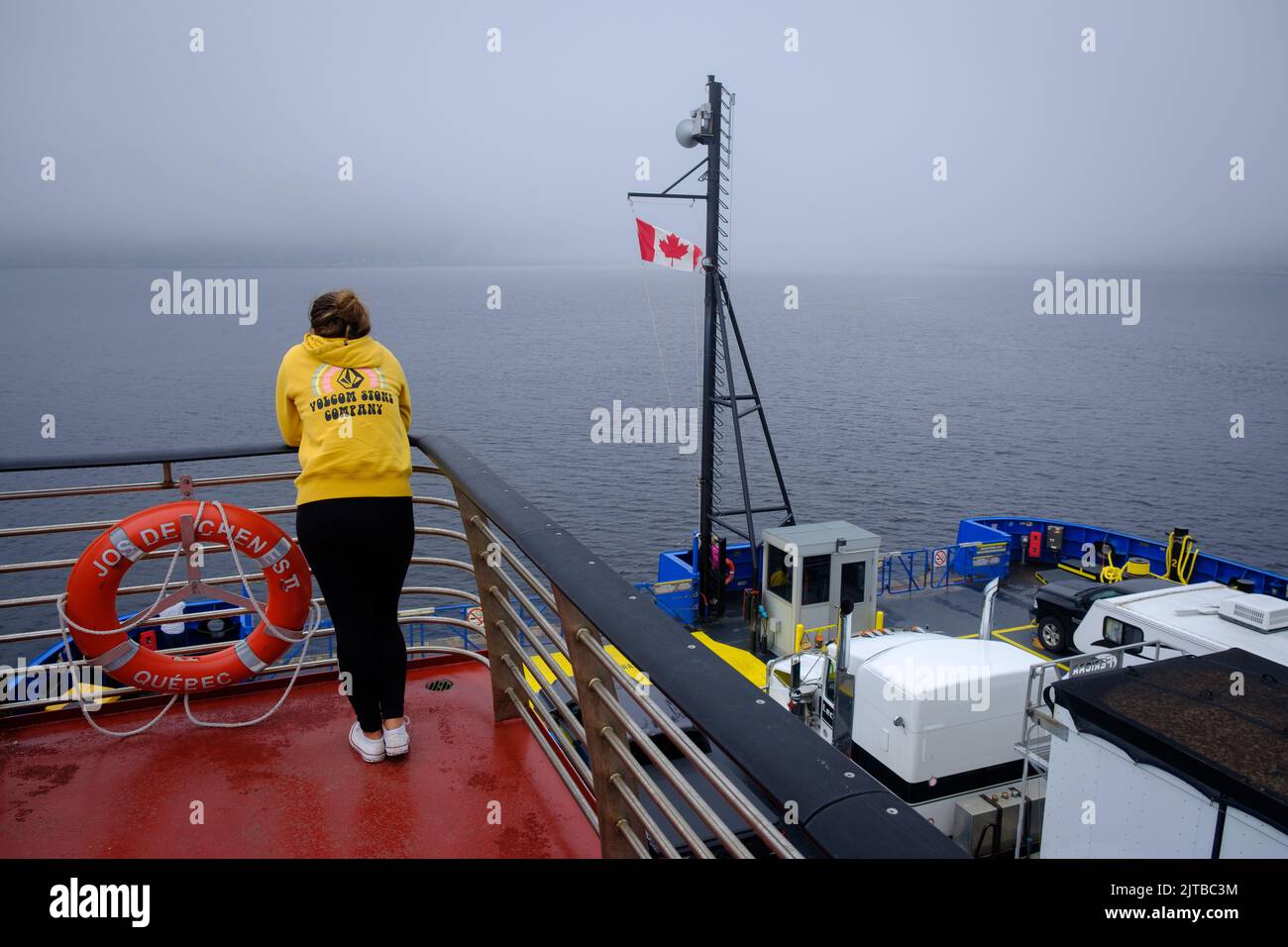 Ferry on the Saugenay Fjord from Baie-Ste. Catherine to Tadoussac ...