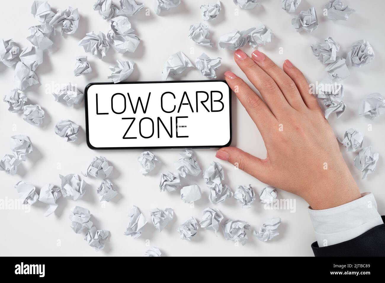 Handwriting text Low Carb Zone. Business showcase Healthy diet for ...