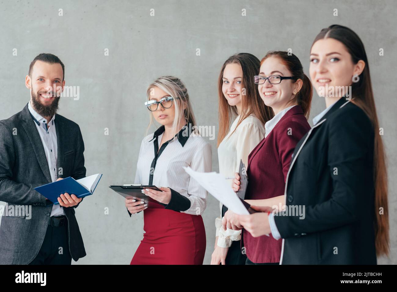 successful business coach team advanced training Stock Photo - Alamy