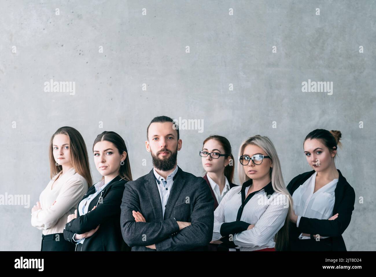 confident business coach corporate coaching team Stock Photo - Alamy