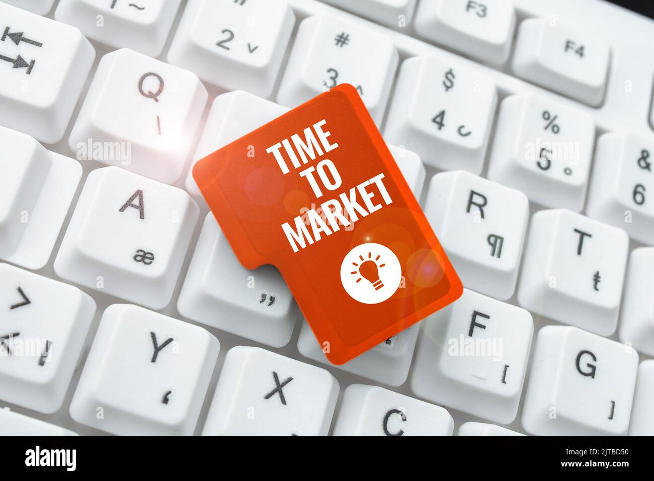 Conceptual caption Time To Market. Concept meaning Right moment for ...