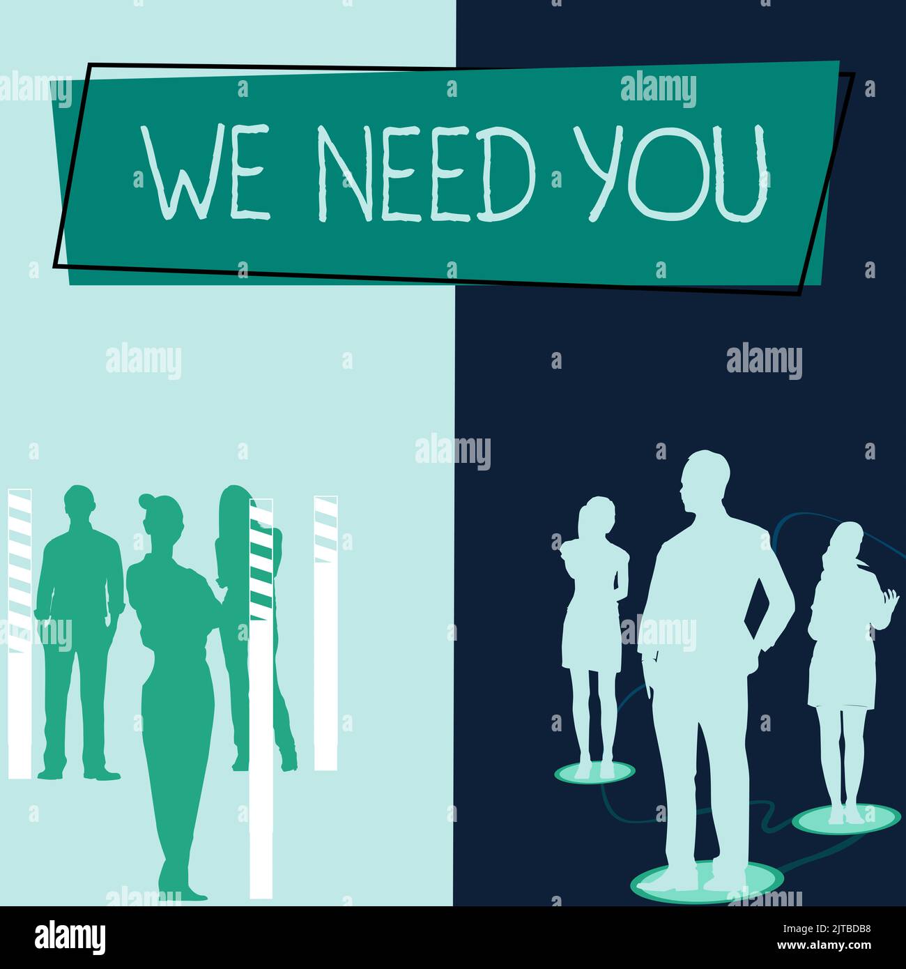 Text caption presenting We Need You. Conceptual photo Company wants to ...