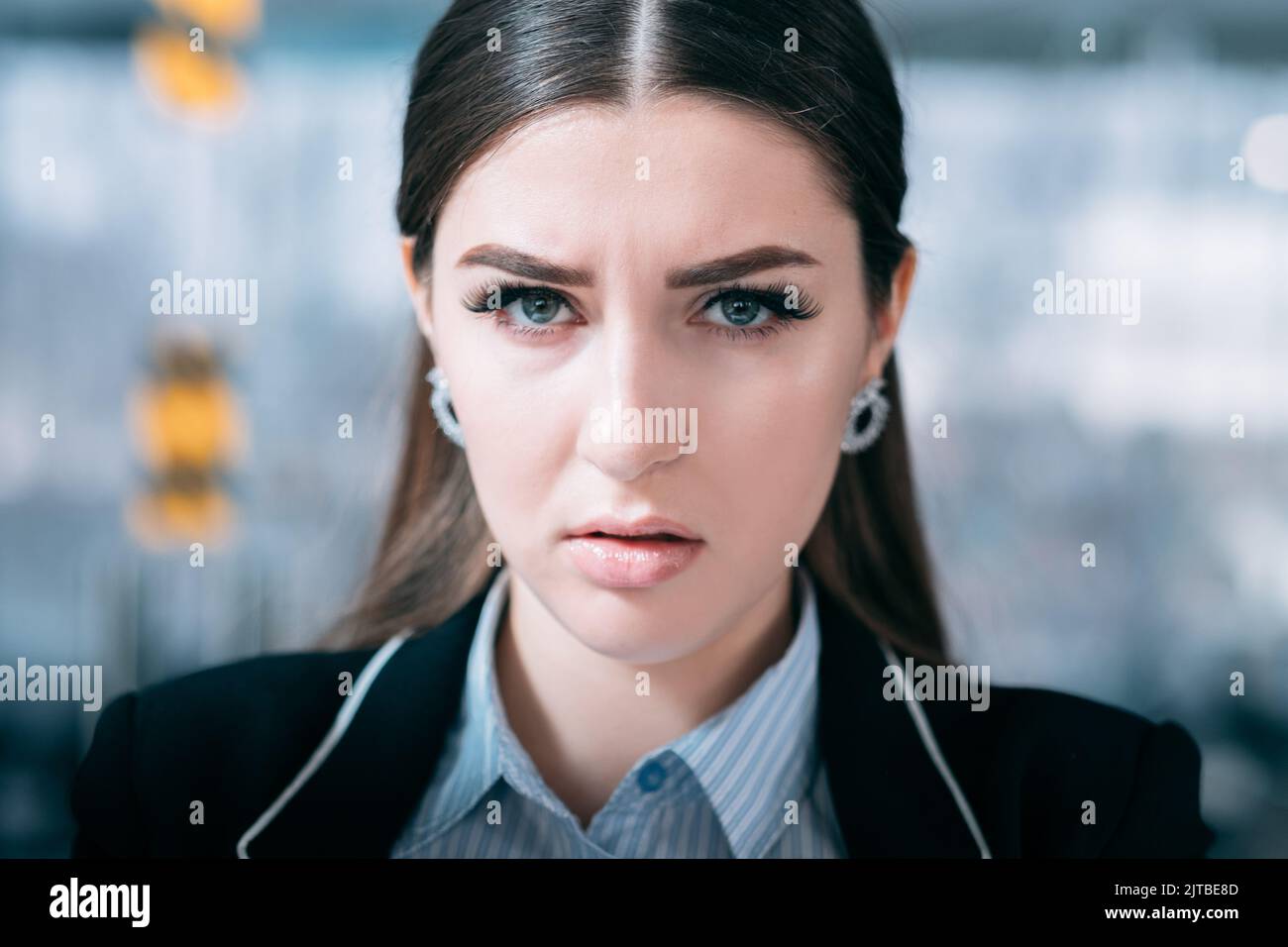 Frustrated sad business woman hi-res stock photography and images - Alamy