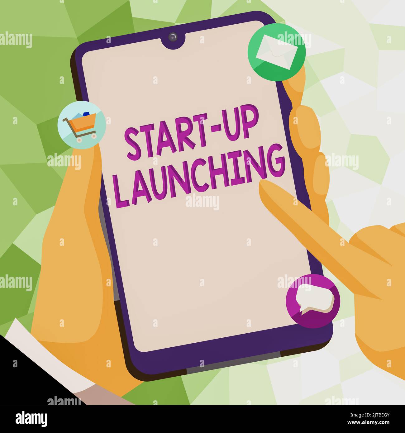 Hand writing sign Start Up Launching. Business overview Launch starting ...