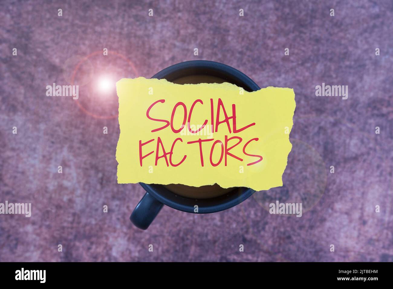 Text caption presenting Social FactorsThings that influences lifestyle ...