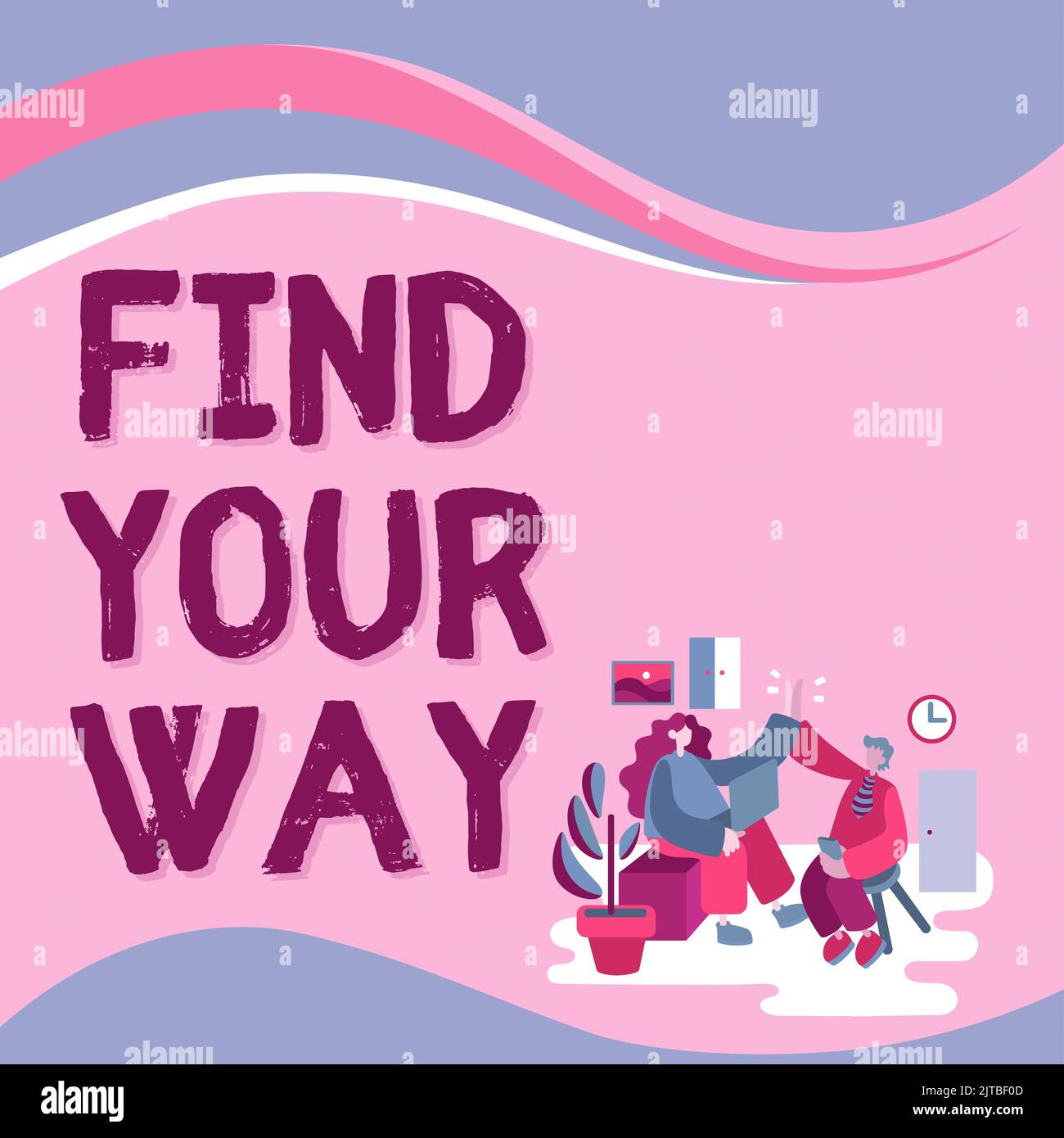 Conceptual display Find Your Way. Business showcase Look for personal ...