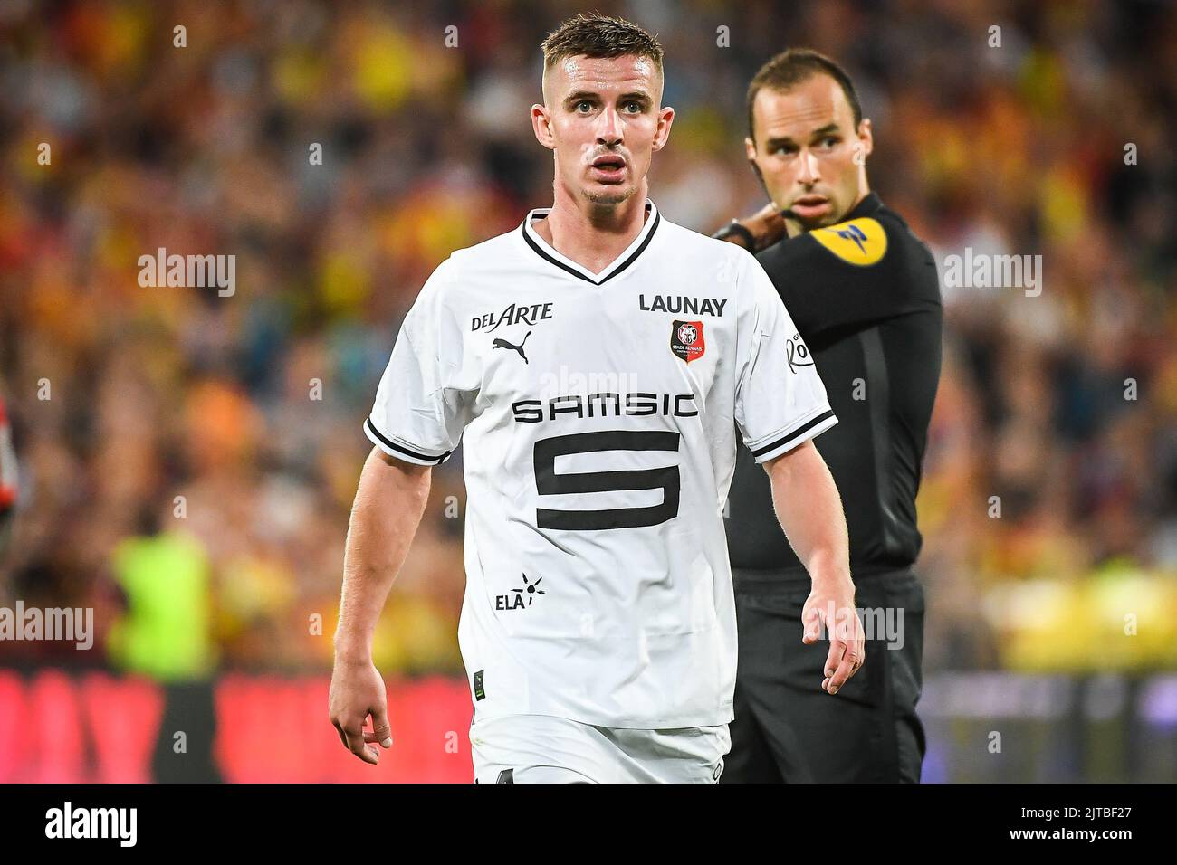Benjamin BOURIGEAUD of Rennes during the French championship Ligue 1 ...