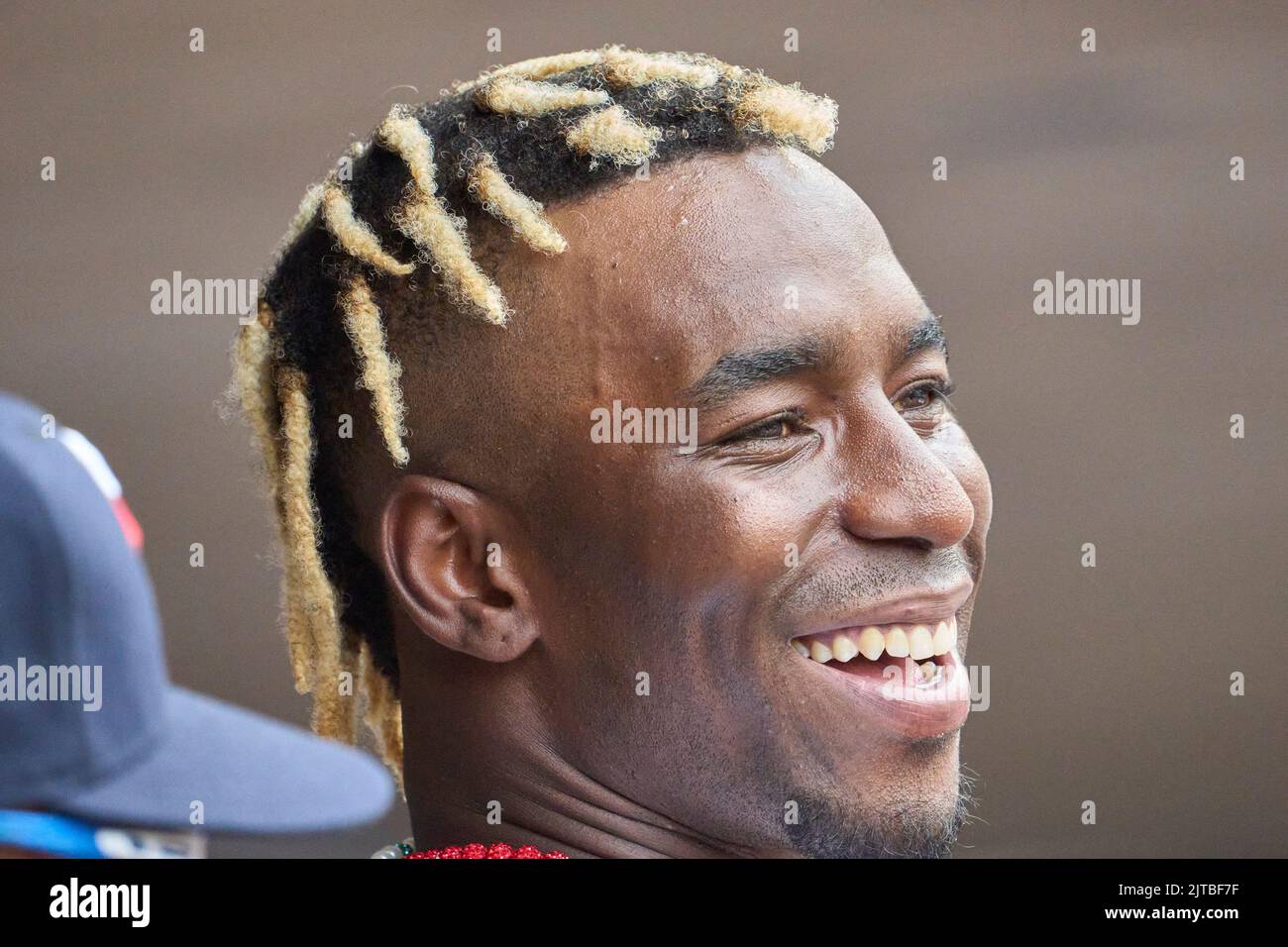 Minneapolis, US, August 28 2022: Minnesota second baseman Nick Gordon ...
