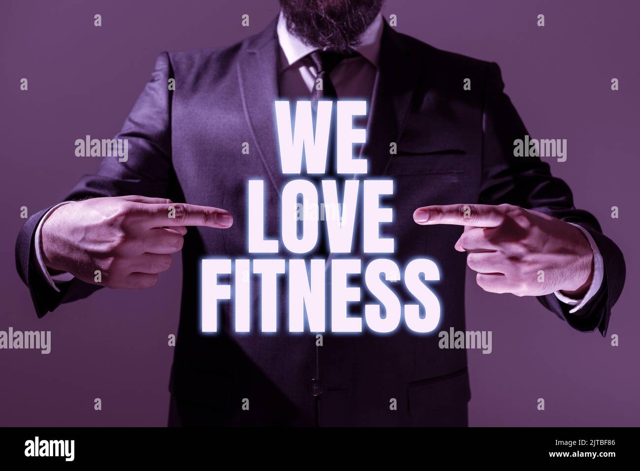Handwriting text We Love Fitness. Business overview Having affection ...