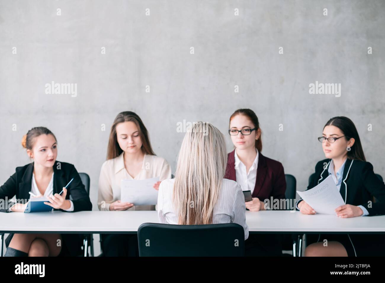 Interview team hi-res stock photography and images - Alamy