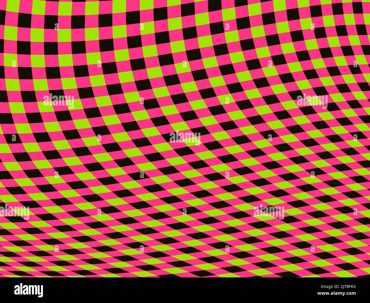 Distorted mesh, optical illusion. Rave psychedelic, acid trip. Bright ...