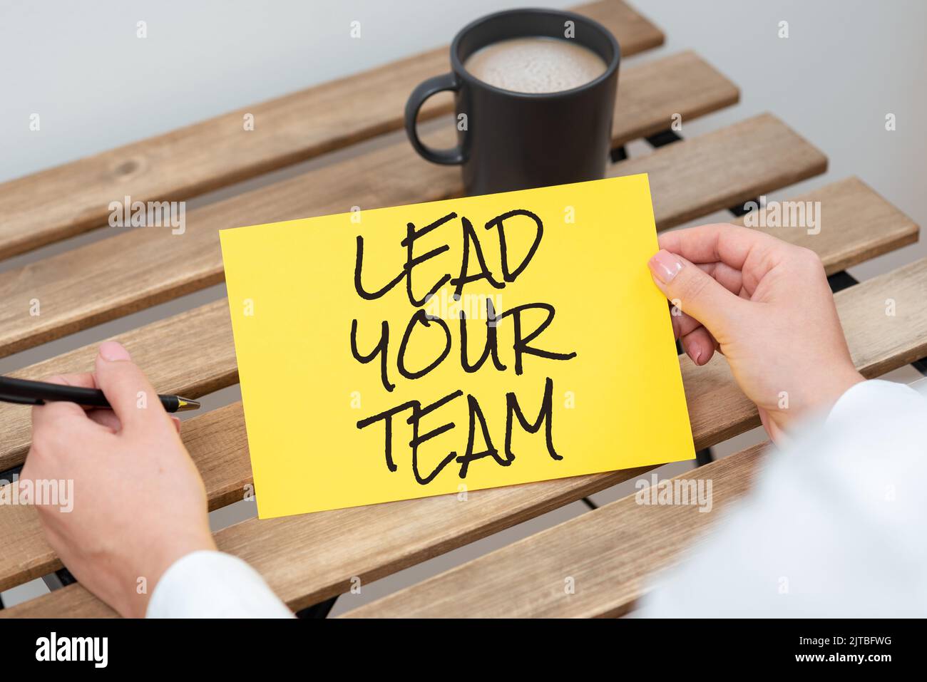 Inspiration showing sign Lead Your Team. Business concept Be a good ...