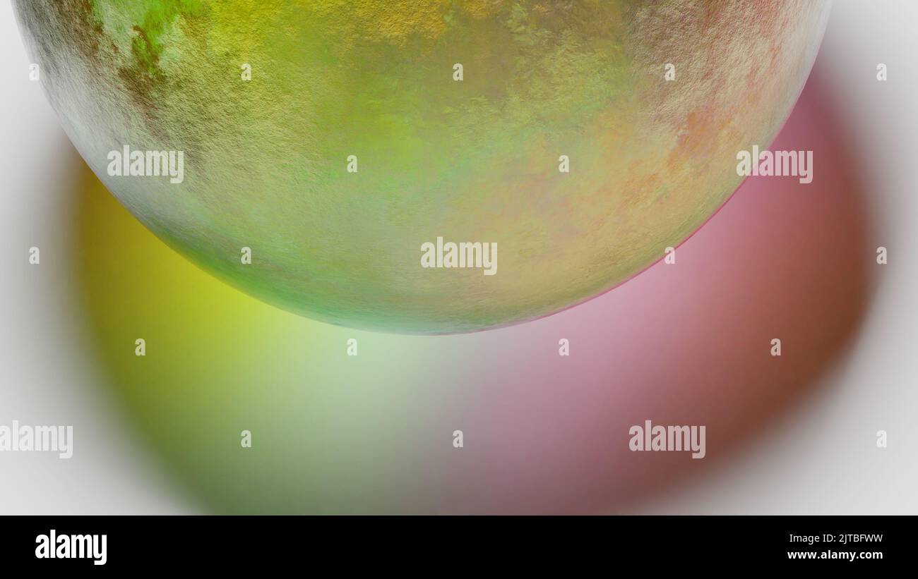 3d rendering. Background with colored planet. Earth textured sphere ...