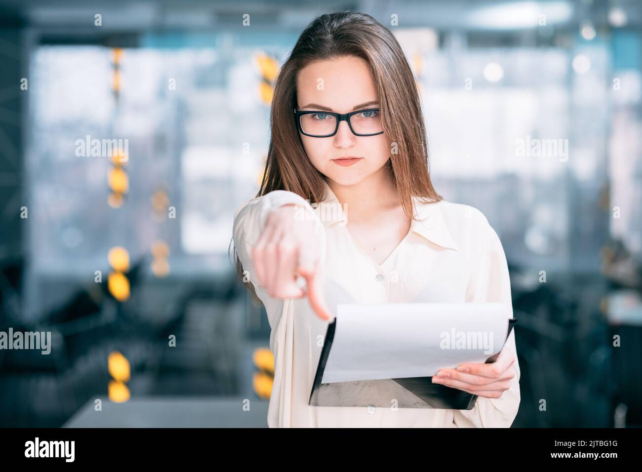 Strict woman hi-res stock photography and images - Alamy