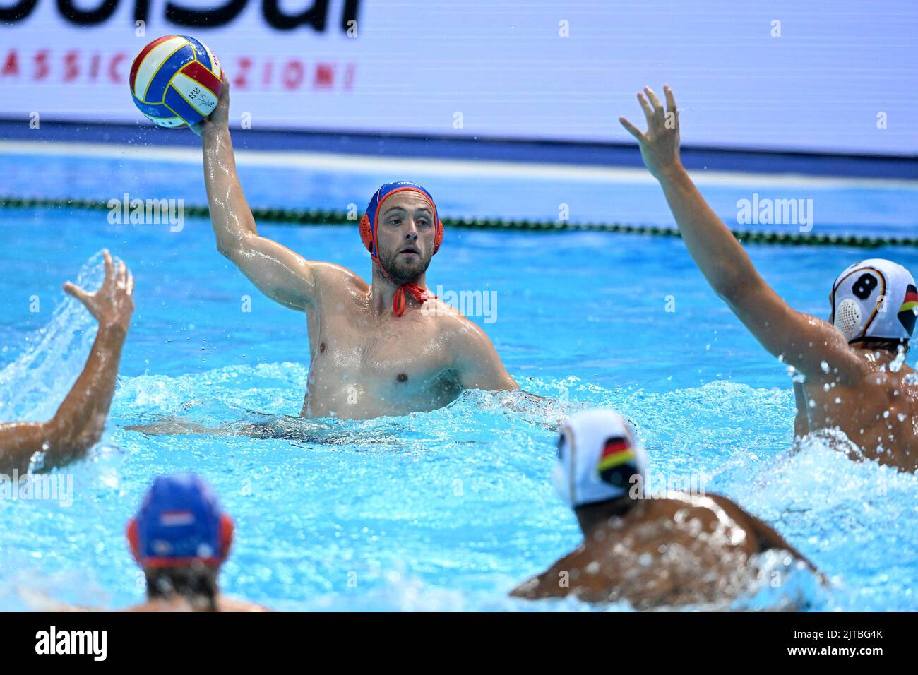 Pascal Janssen of Netherlands in action during the 2022 European Water ...
