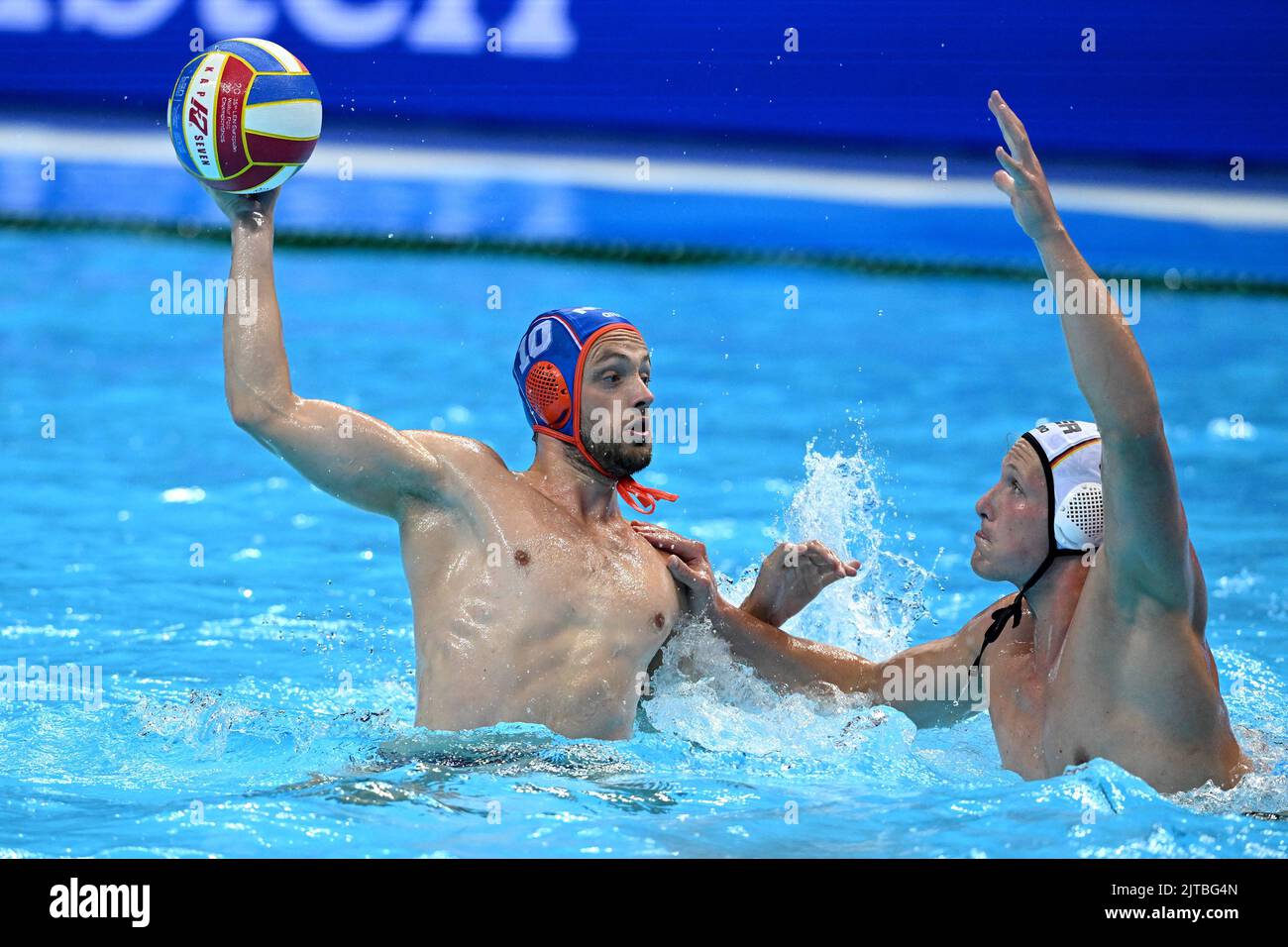 Pascal Janssen of Netherlands in action against Fynn Schuetze of ...