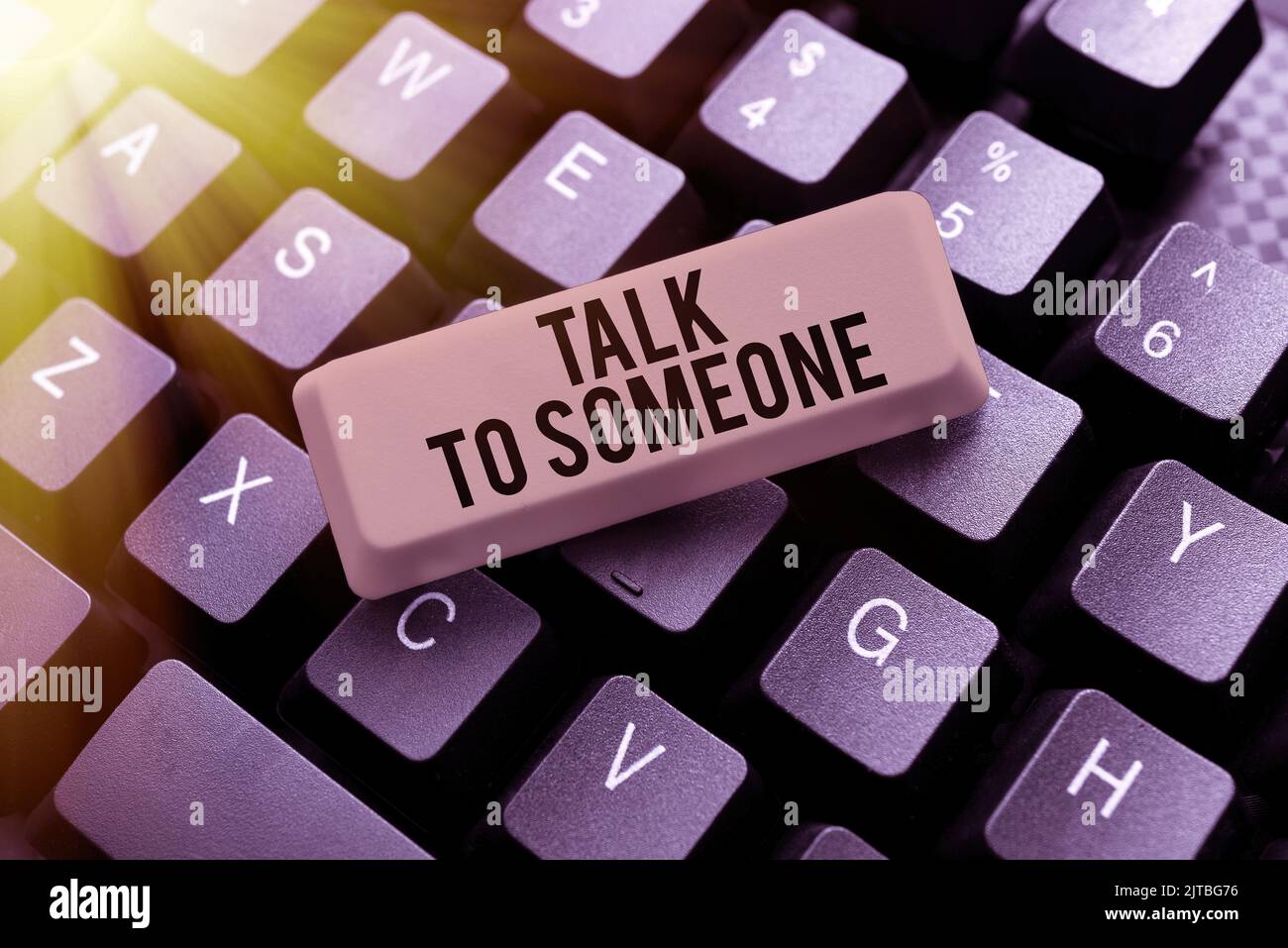 Text caption presenting Talk To Someone. Internet Concept Chat with ...