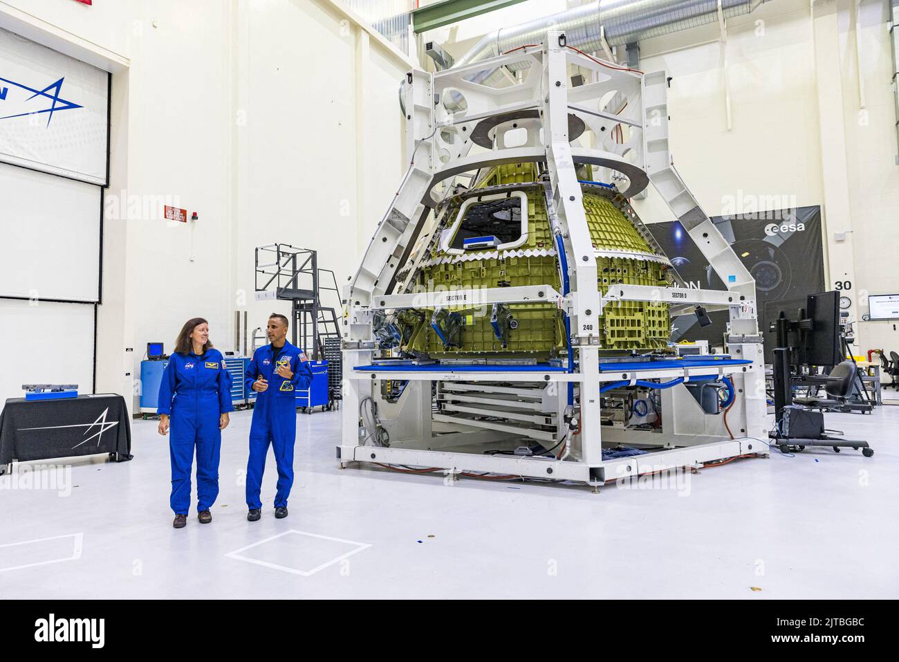 Florida, US, 29/08/2022, NASA representatives wait for Second Gentleman ...