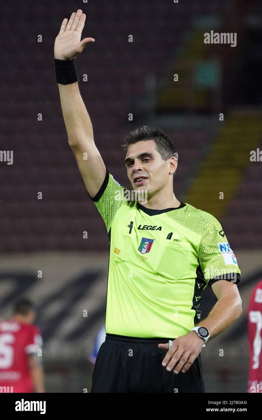 Renato Curi stadium, Perugia, Italy, August 28, 2022, s. sozza (referee ...