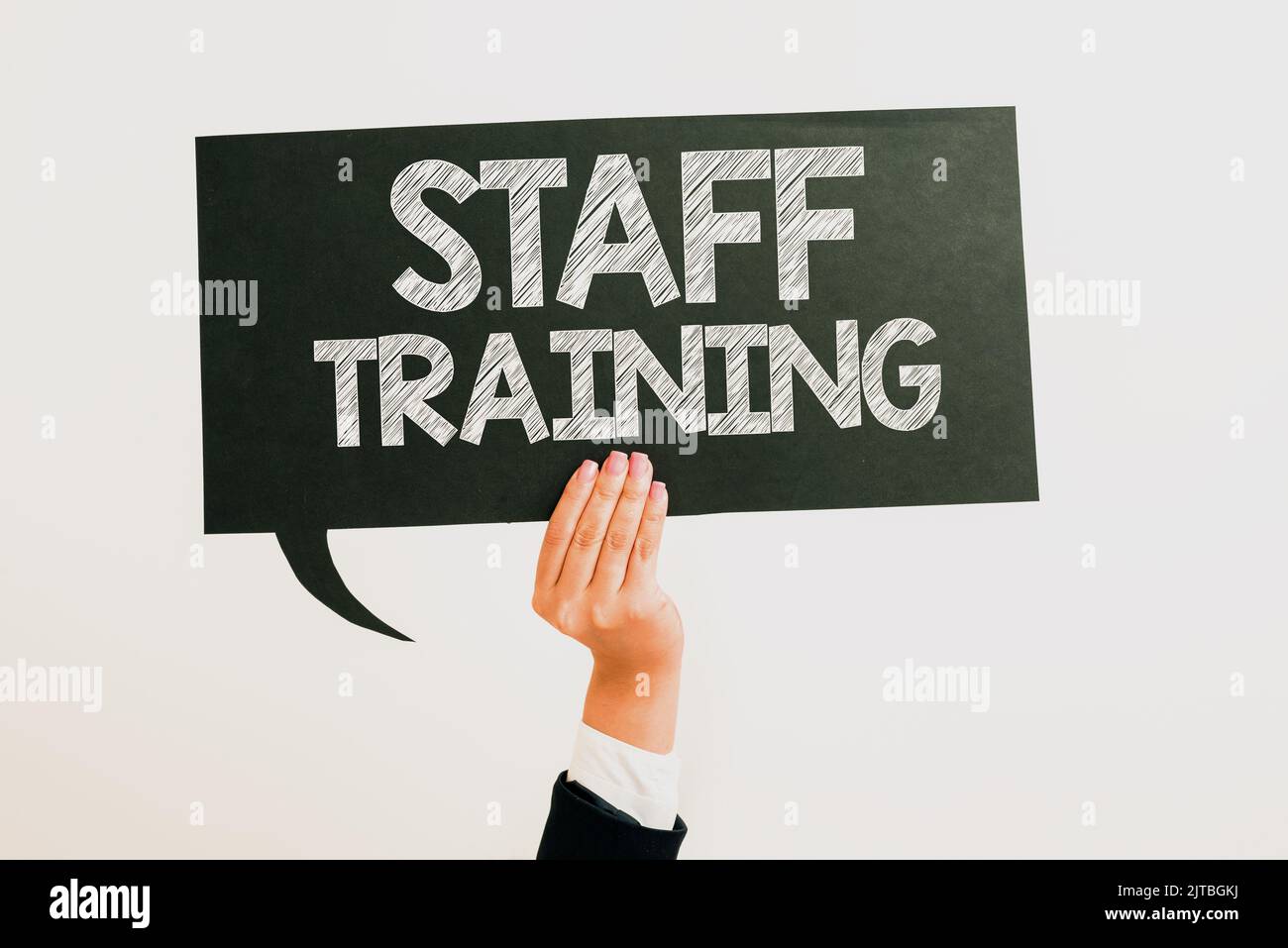 Text showing inspiration Staff TrainingA program that helps employees ...