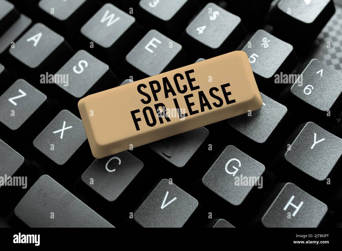 Sign displaying Space For Lease. Word Written on Available location for ...